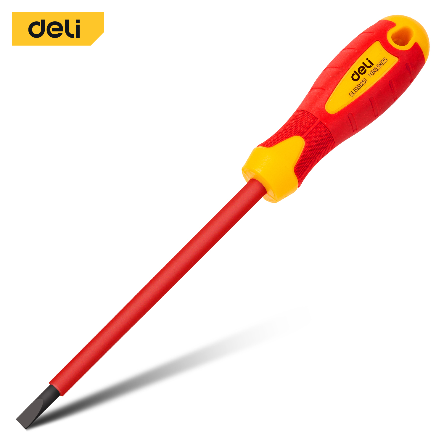 Insulated slotted screwdriver 5.5*125mm from China manufacturer - Deli ...